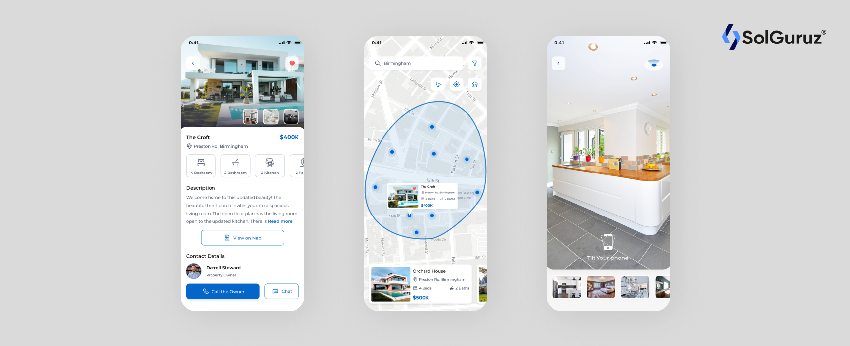 Top 13 Must Have Features for Real Estate Mobile App - SolGuruz